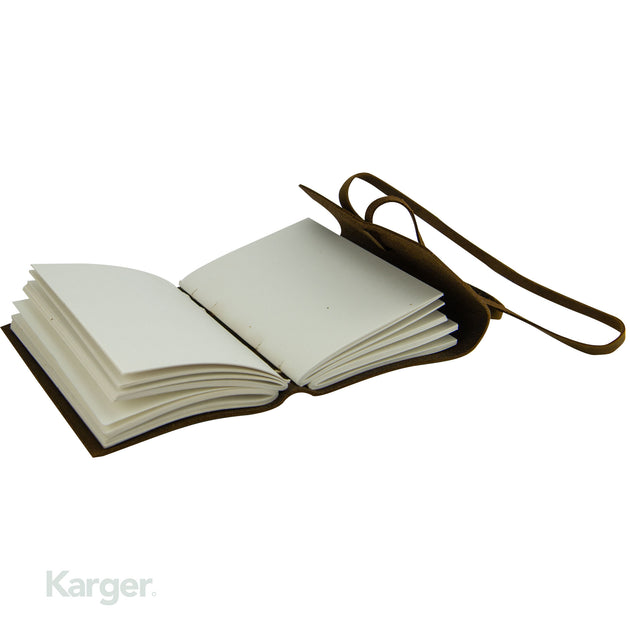 Hand bound Leather travel Journal – Karger.