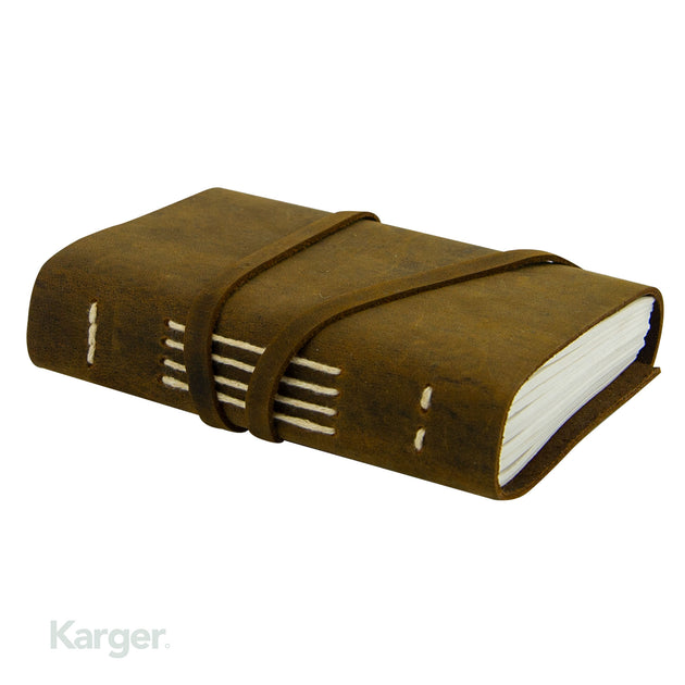 Hand Sown Leather travel Journal – Karger.